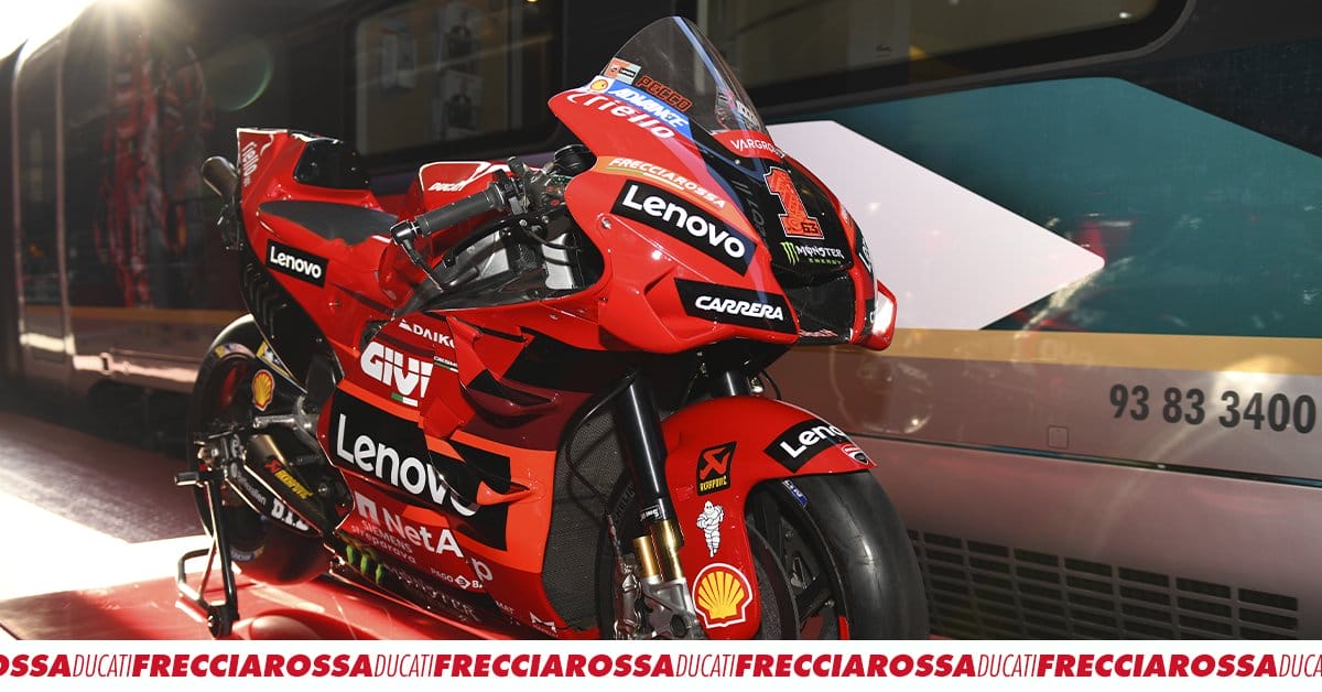 Frecciarossa si veste Ducati: presentata la nuova livrea
