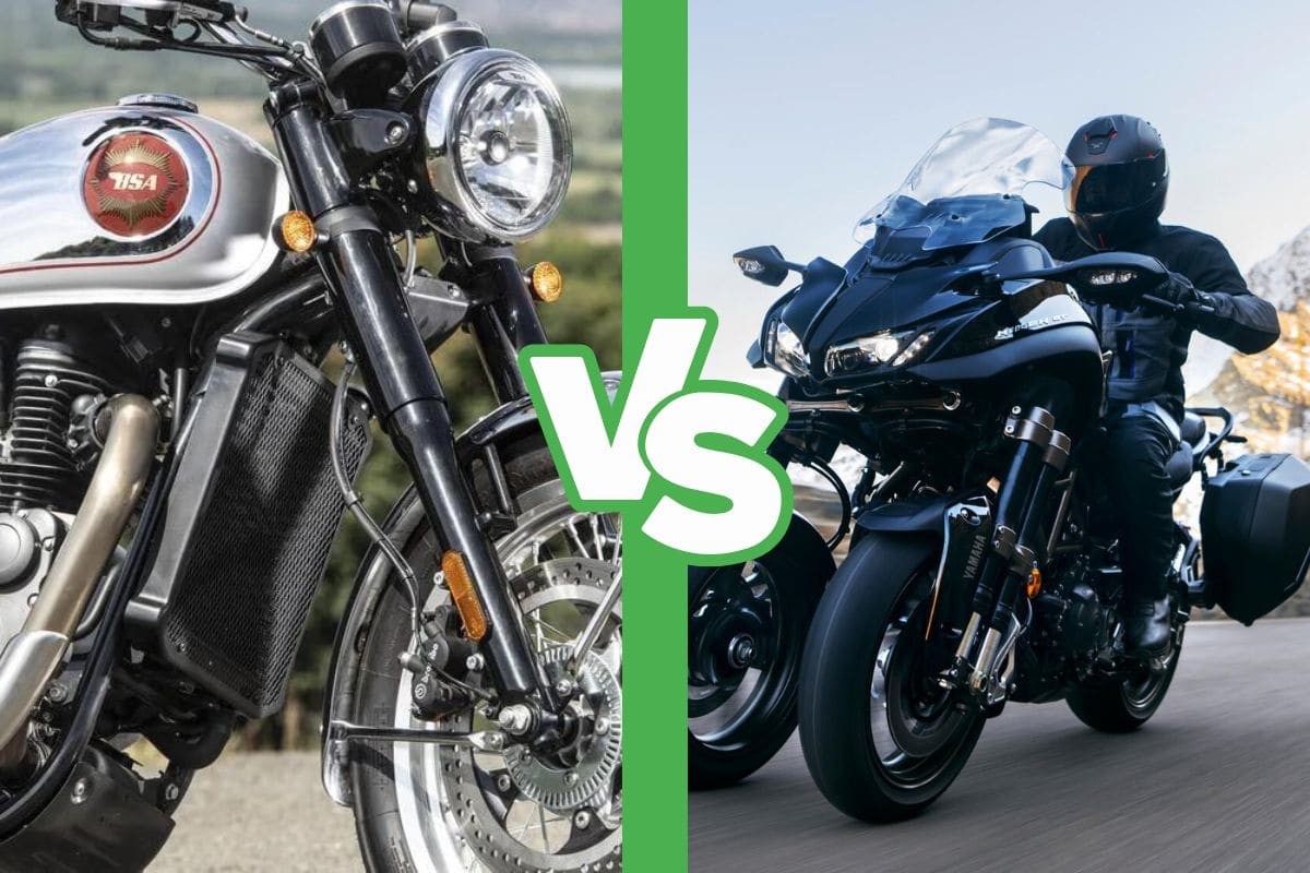 Due ruote contro tre: BSA Gold Star 650 vs. Yamaha Niken GT